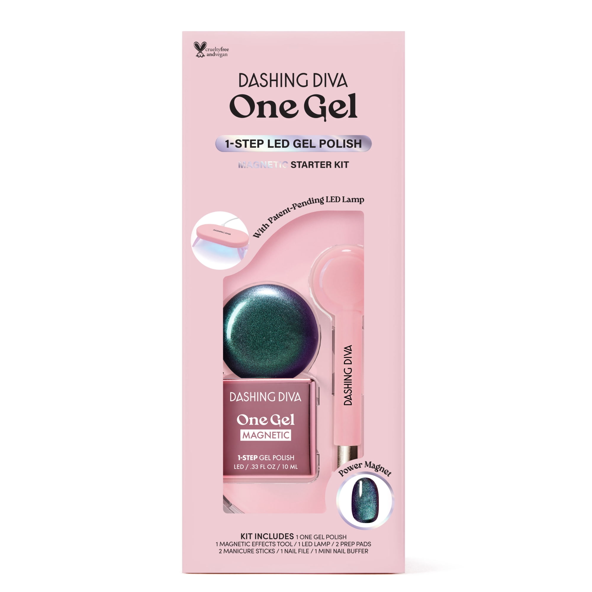 Dashing Diva One Gel Magnetic, Starter Kit with LED Lamp, Magnetic ...
