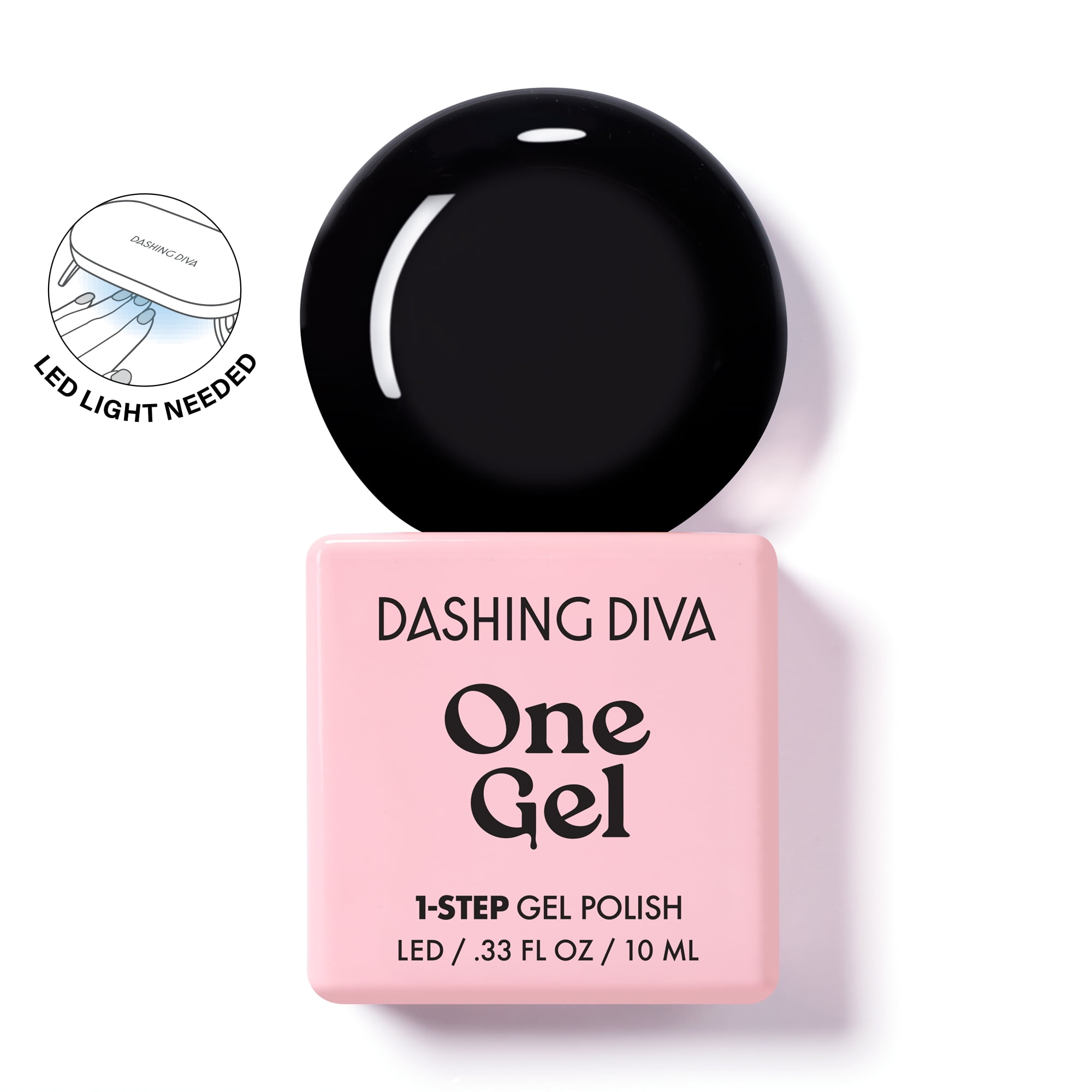 Dashing Diva ONE GEL COLOR, Starter Kit with LED Lamp, and Gel Nail ...