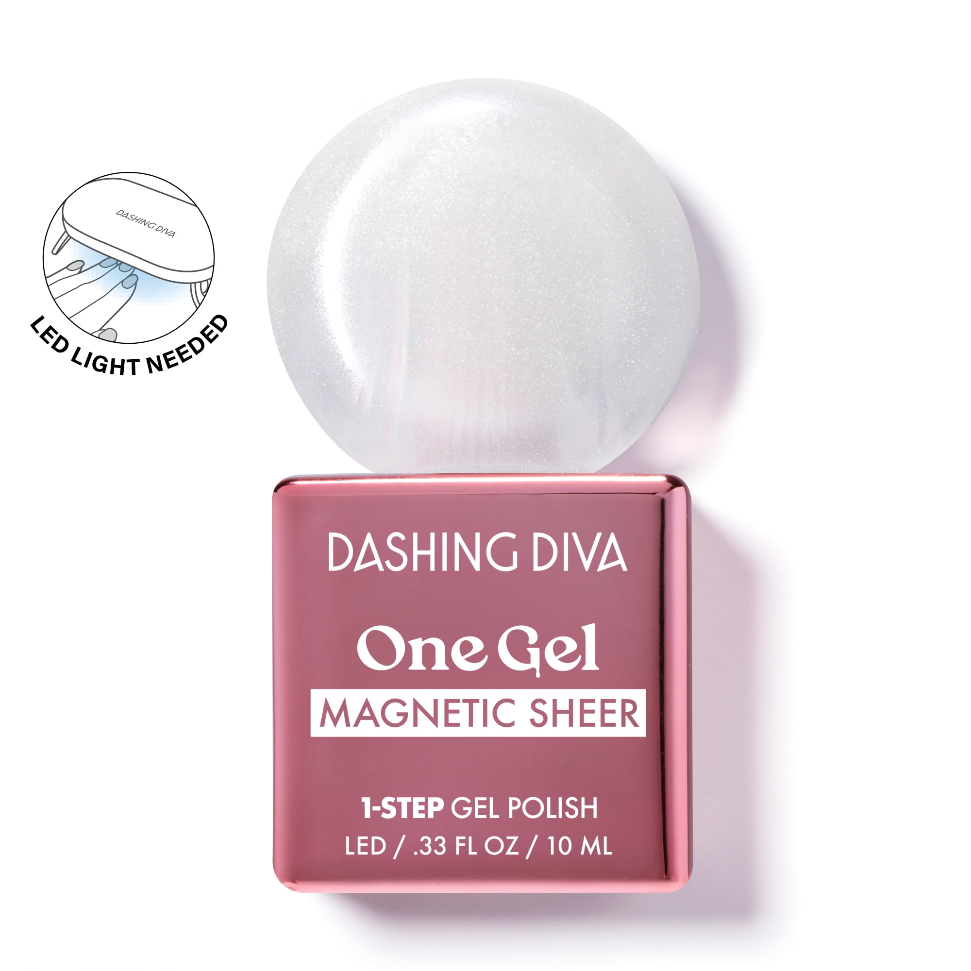 Dashing Diva ONE GEL MAGNETIC TOPPER, Gel Nail Polish, Magnetic Top ...