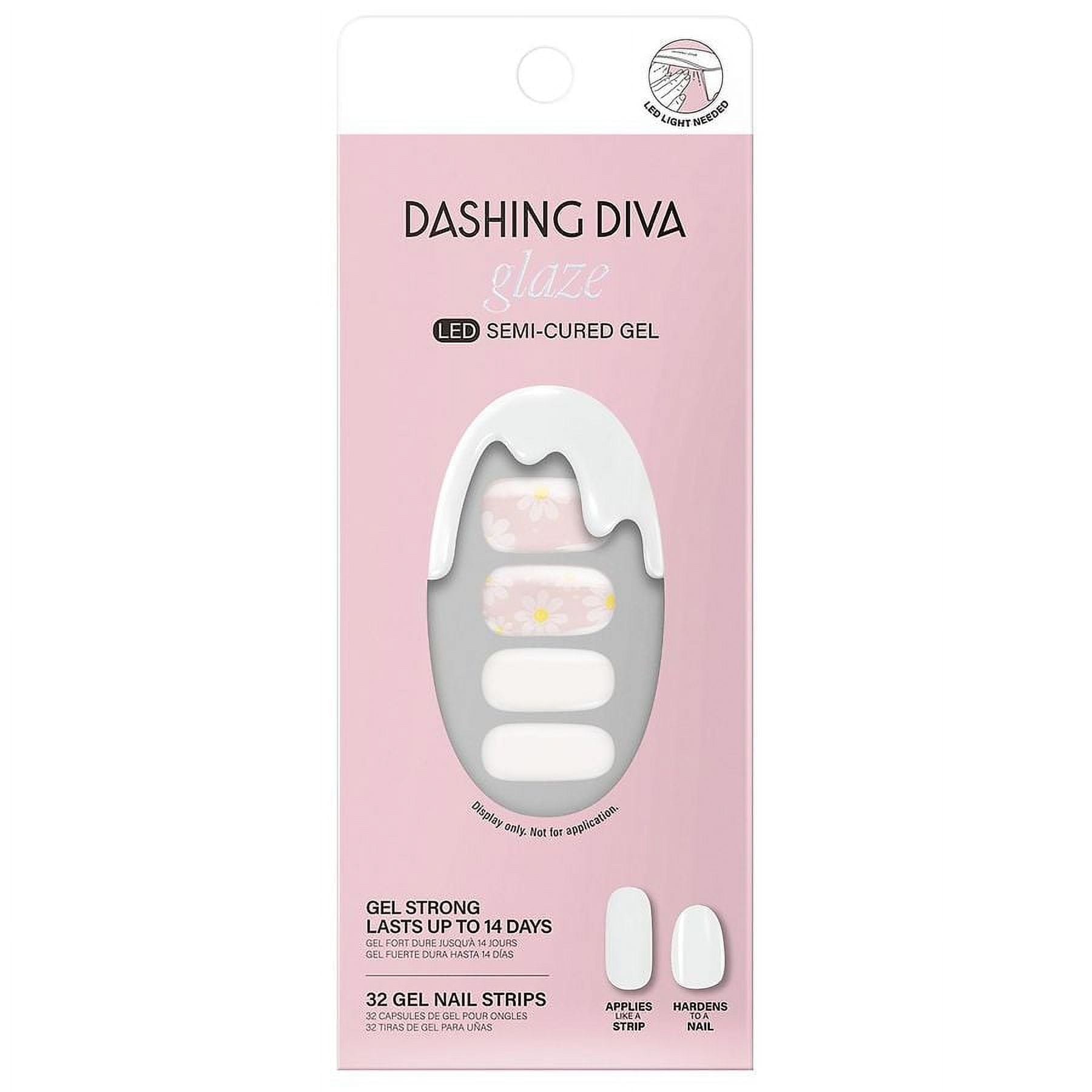 Dashing Diva Semi-Cured Gel Nail Strips 1.0 set Pack of 2 - Walmart.com