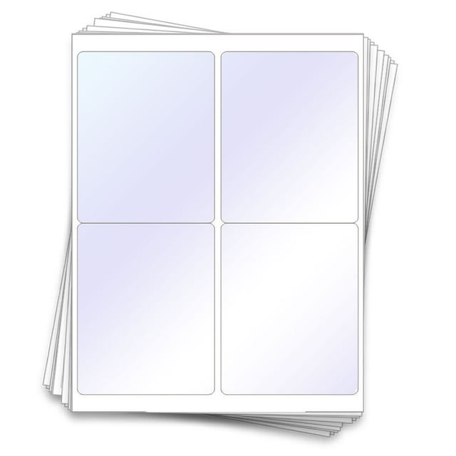 Dashleigh 40 Large & Printable Wine Bottle Labels for Inkjet, Clear ...