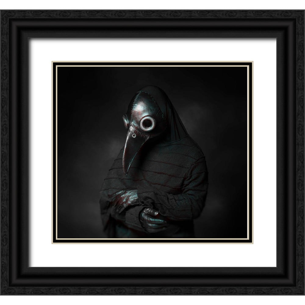 Dashtrazmi, Hamze 28x26 Black Ornate Wood Framed with Double Matting ...