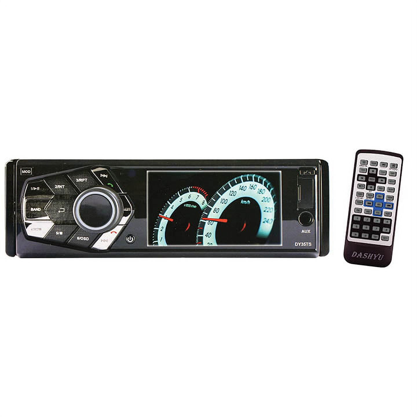 Dashyu 3.5" LCD Single Din DVD/CD Player w/Bluetooth - Walmart.com