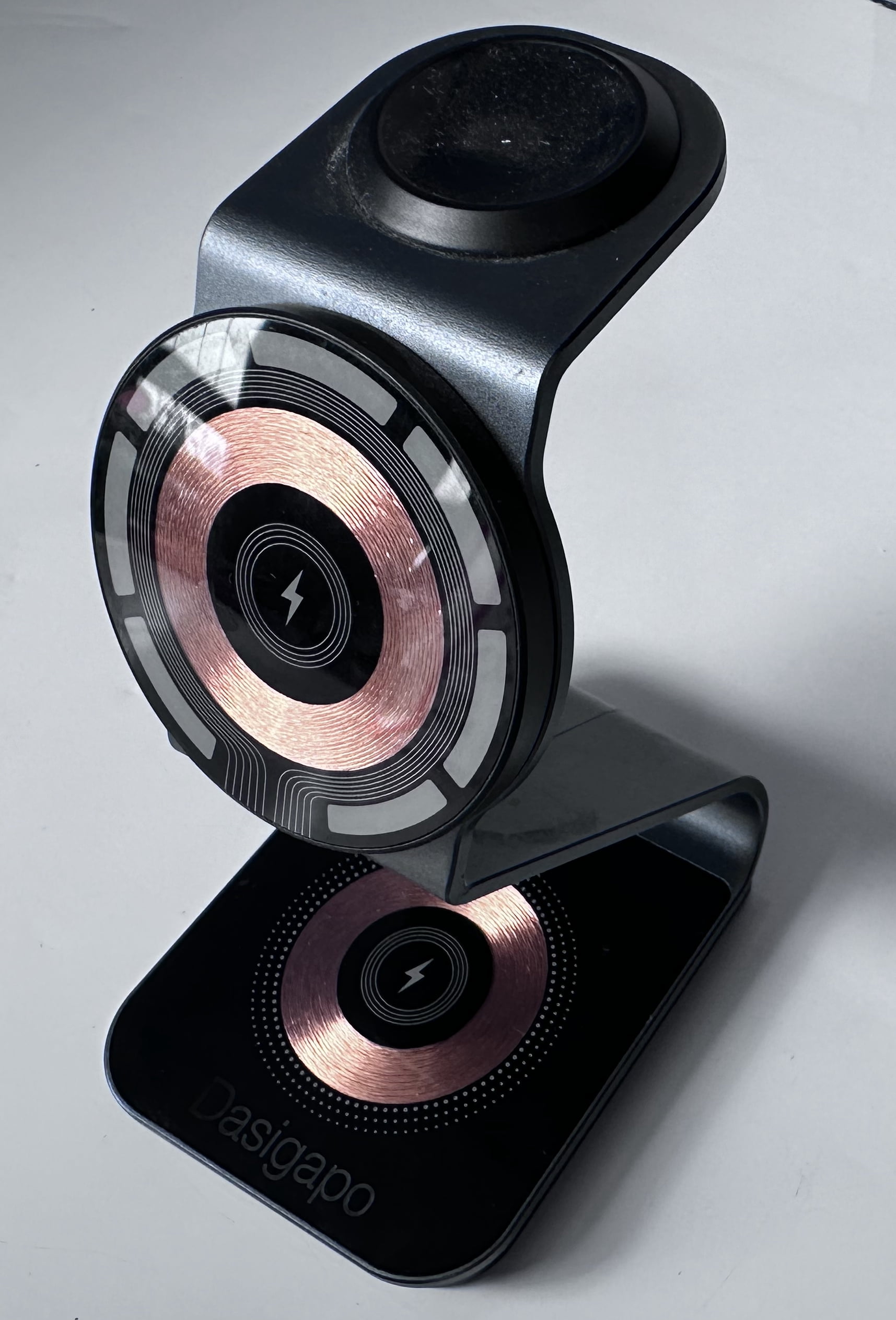 Dasigapo 3 in 1 Wireless Charger Stand Aluminum Alloy Mag - Safe ...