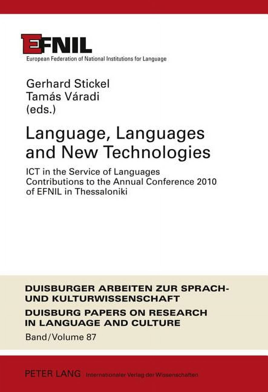 Dask - Duisburger Arbeiten Zur Sprach- U Language, Languages and New Technologies; ICT in the ...