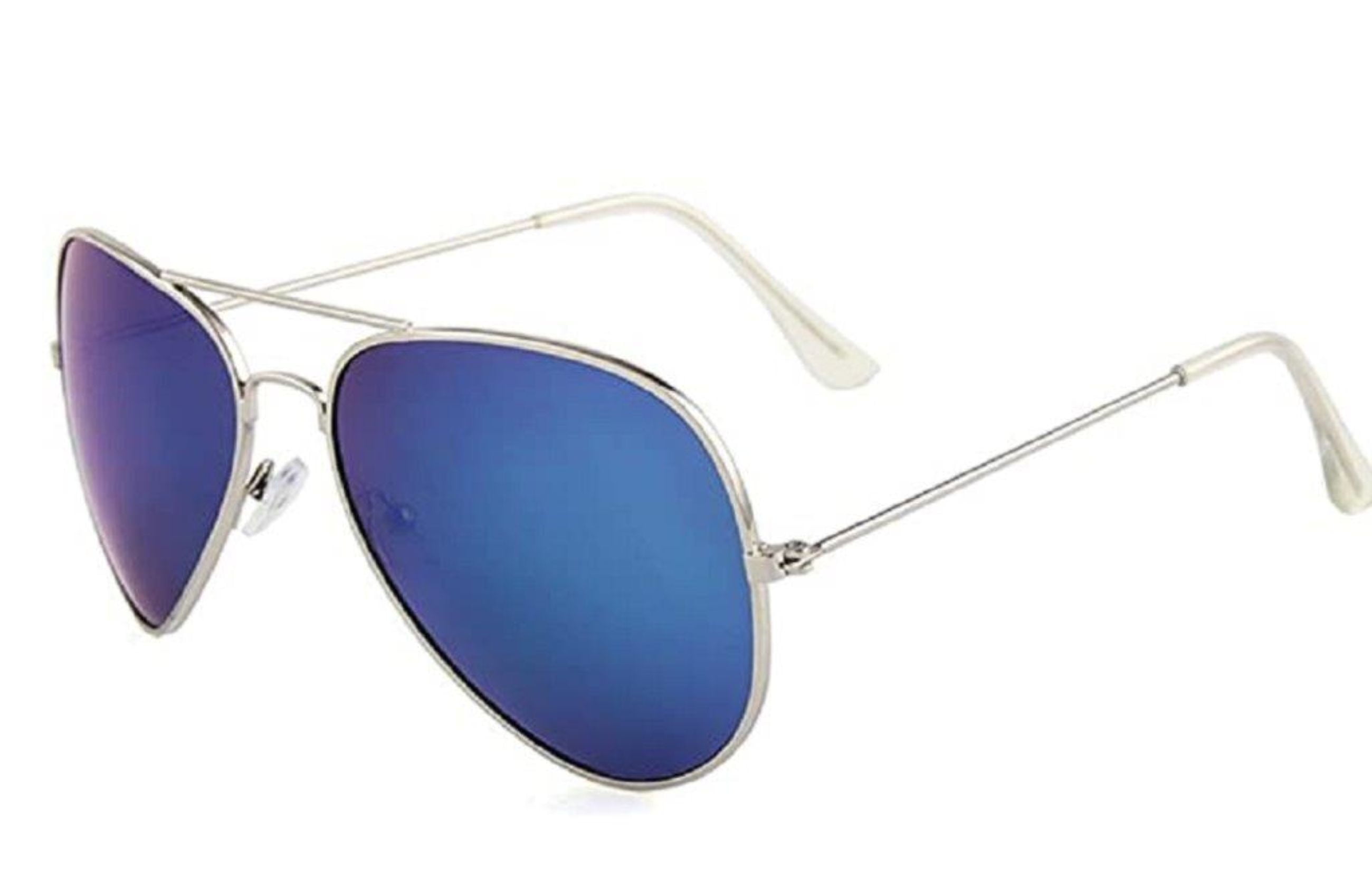 Dasoon Vision Anti-reflective UV400 Unisex Aviator Sunglasses, Blue ...