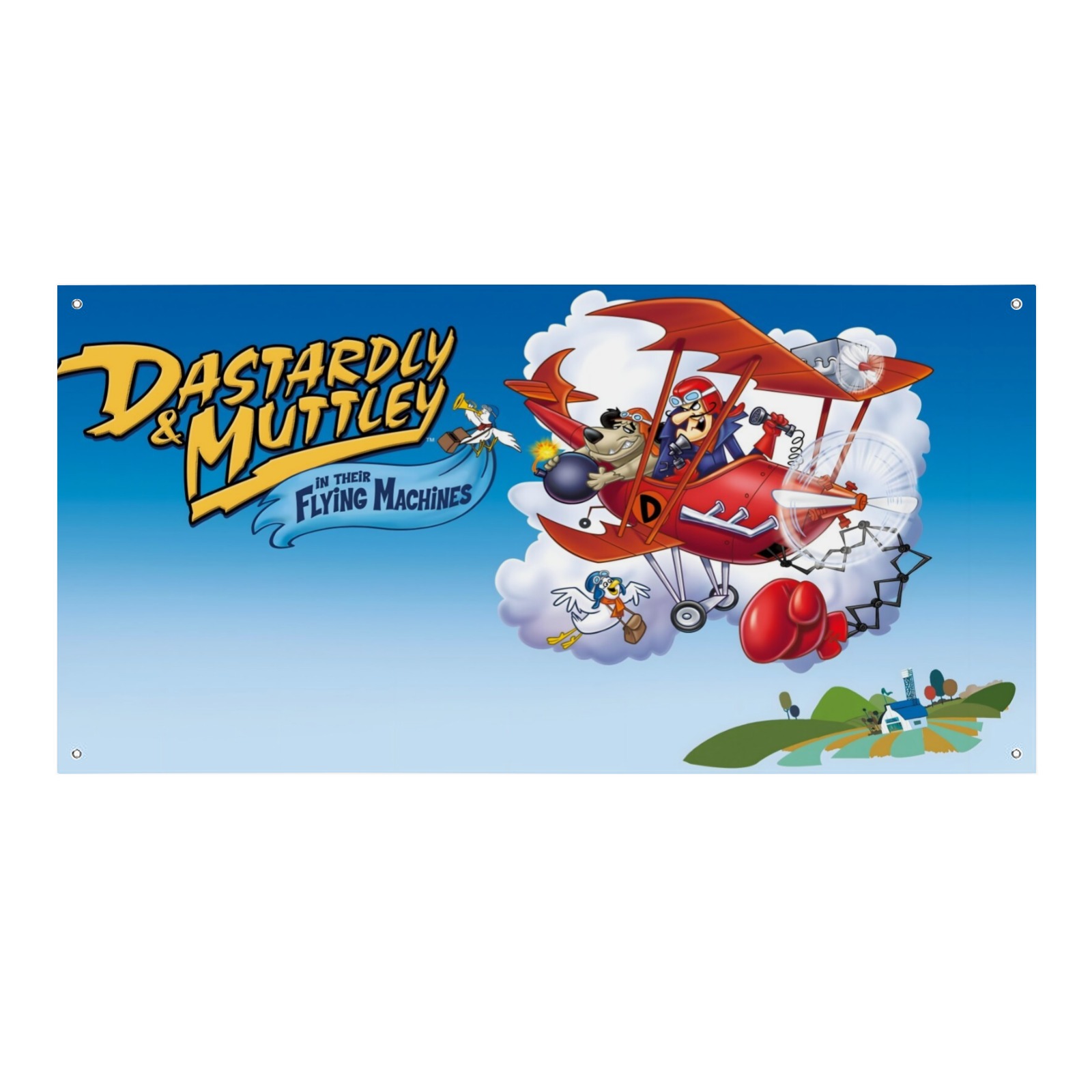 Dastardly and Muttley in Their Flying Machines-Theme Backdrops Banner ...