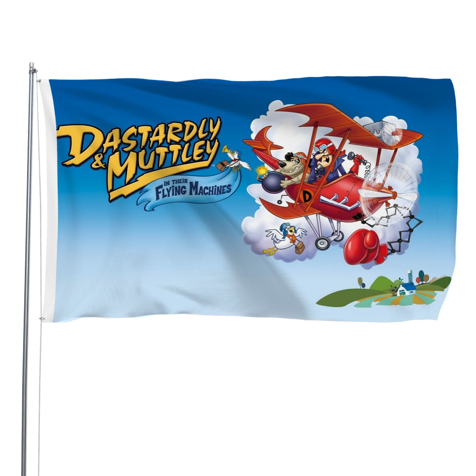 Dastardly and Muttley in Their Flying Machines-themed Printed Flag ...