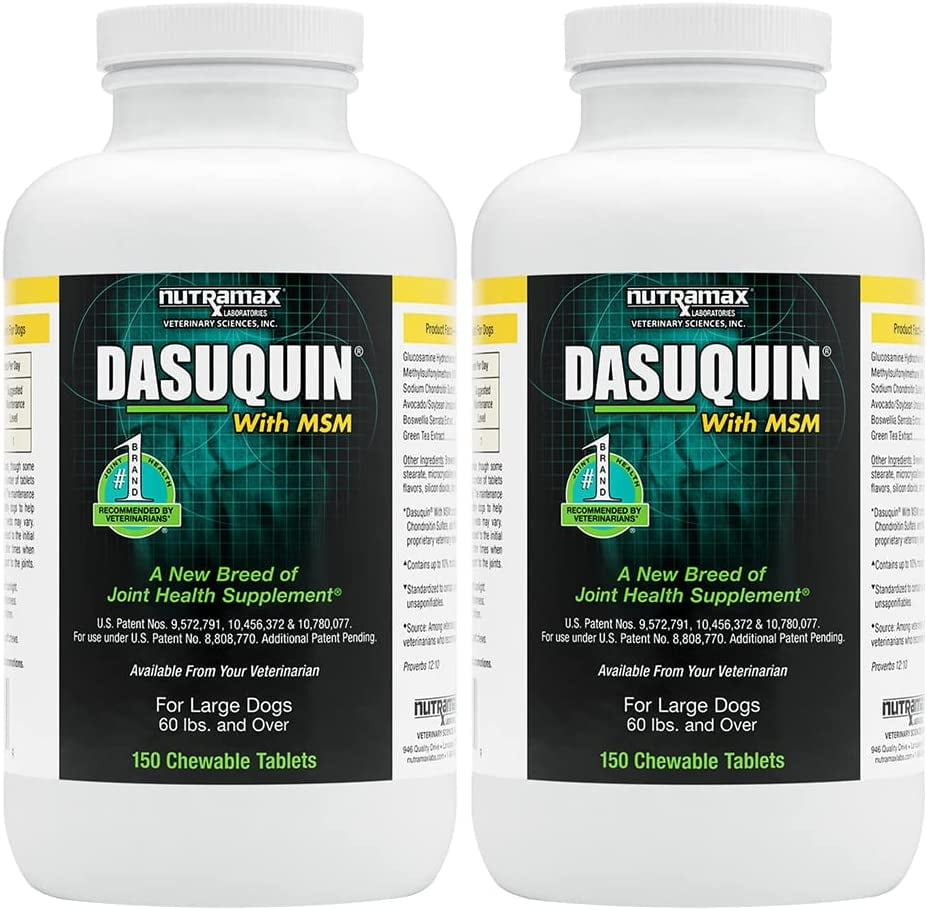 Dasuquin w/ MSM for Large Dogs 150 Chew Tabs-- 2 Pack - Walmart.com