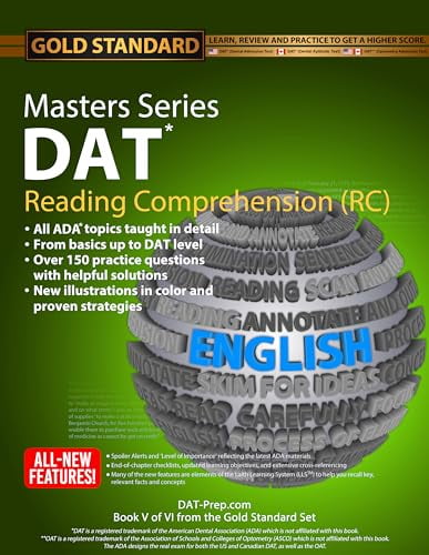 Pre-Owned Dat Masters Series Reading Comprehension : Reading ...