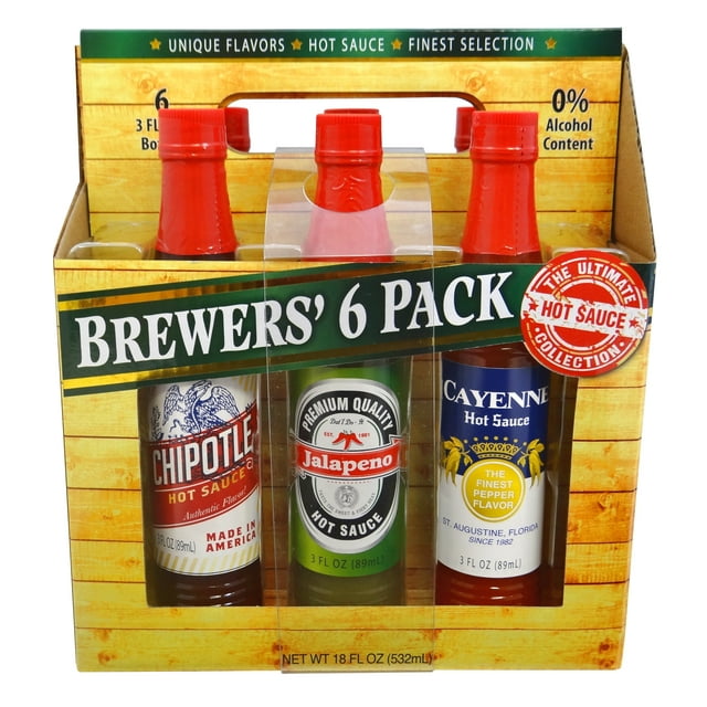 Dat'l Do-It Brewers 6pk Hot Sauce Set, 18 fl oz - Walmart.com