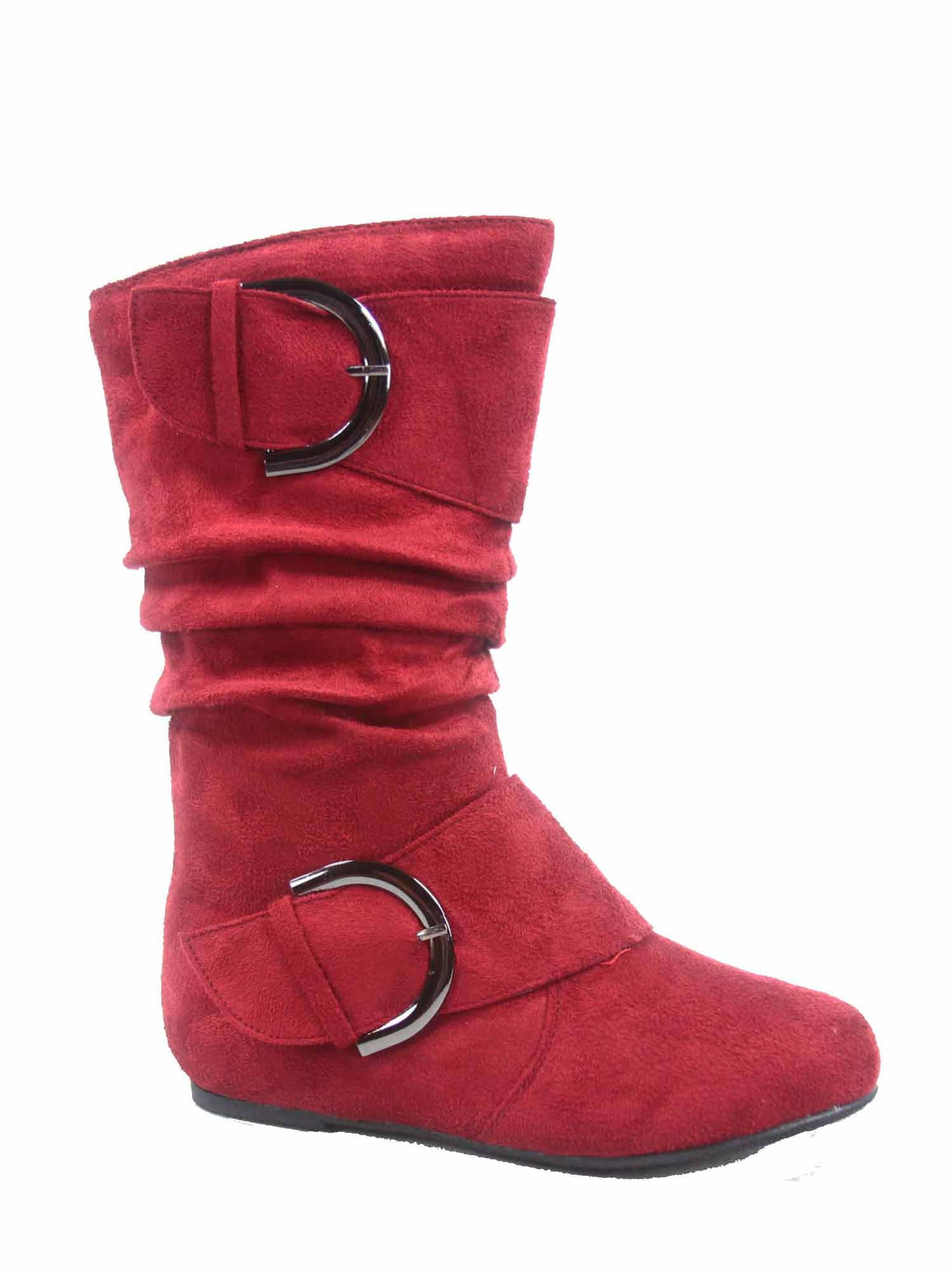 Data- 80k Youth Girl's Kid's Zipper Flat Heel Round Toe Buckle Causal ...