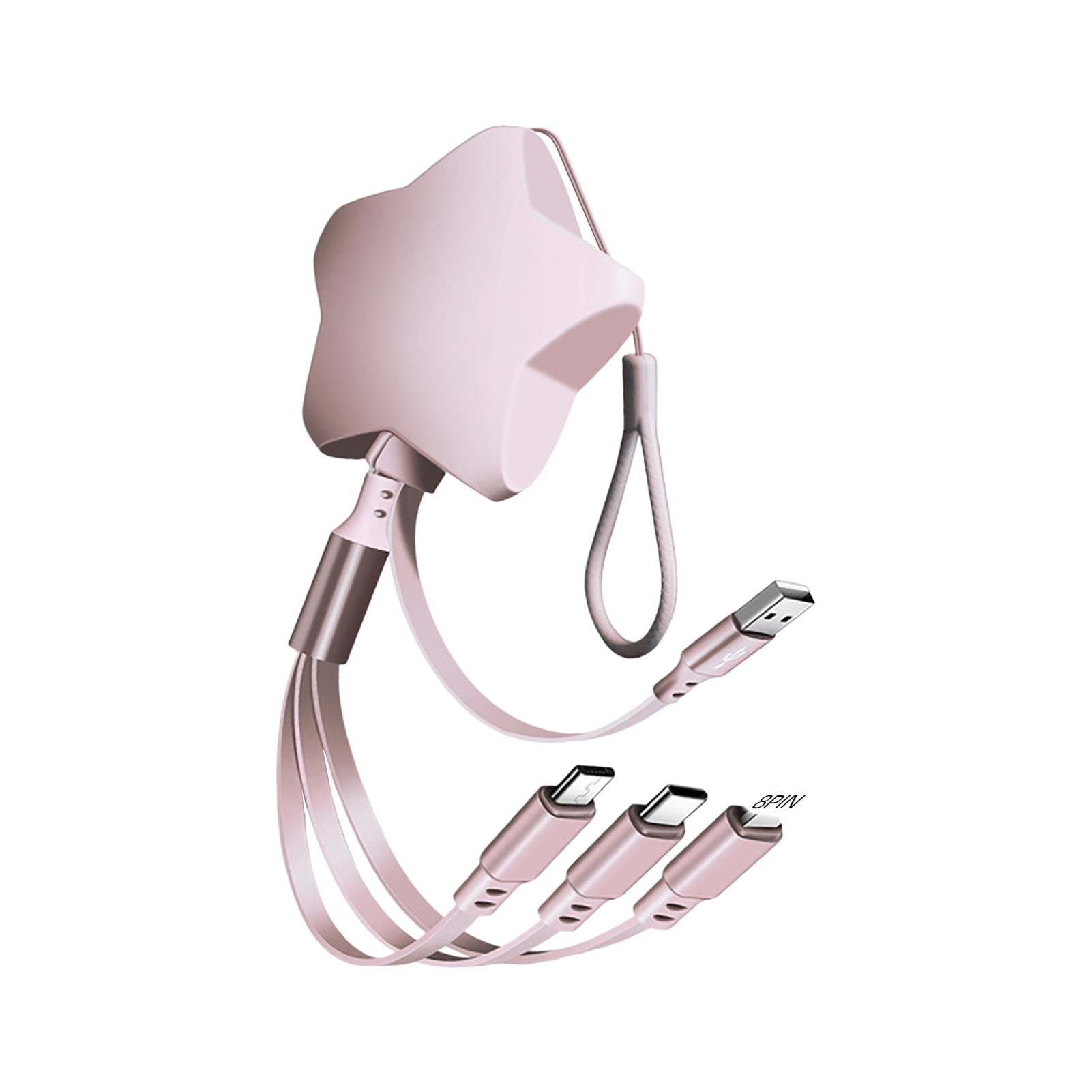 Data Cable 3-in-1 Retractable Multifunctional Tangle-free Adjustable ...