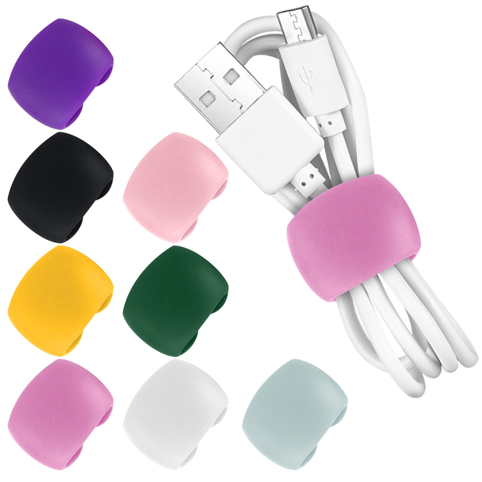 Data Cable Management Buckle Purple Multi Pack Cable Storage and ...
