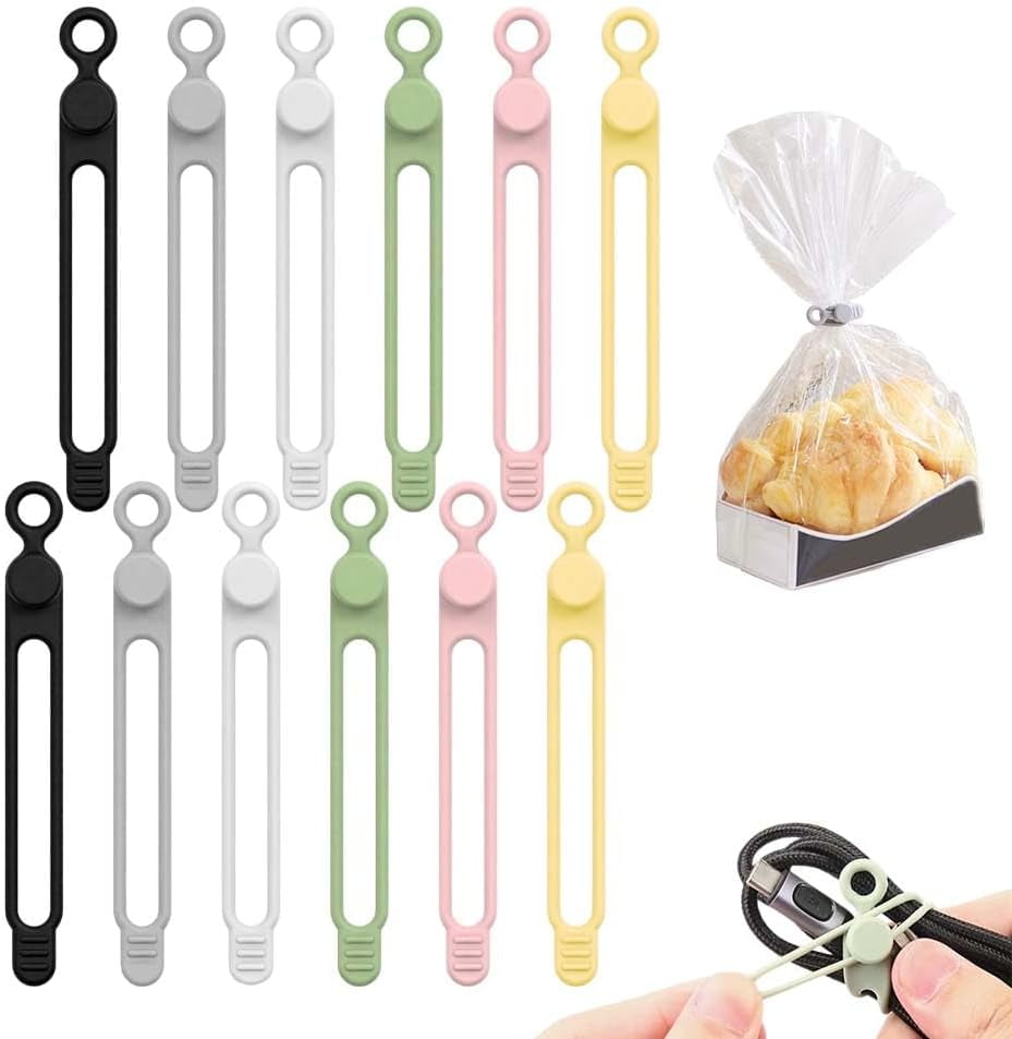 Data Cable Organizer, 2025 New Silicone Cable Ties, Reusable Cables ...