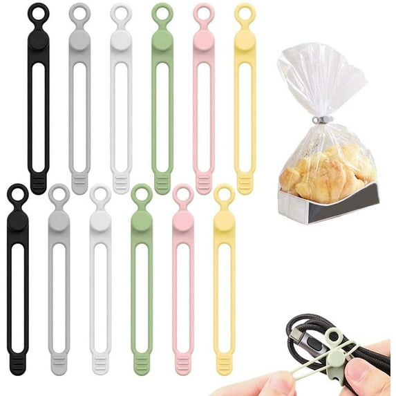 Data Cable Organizer, 2025 New Silicone Cable Ties, Reusable Cables ...