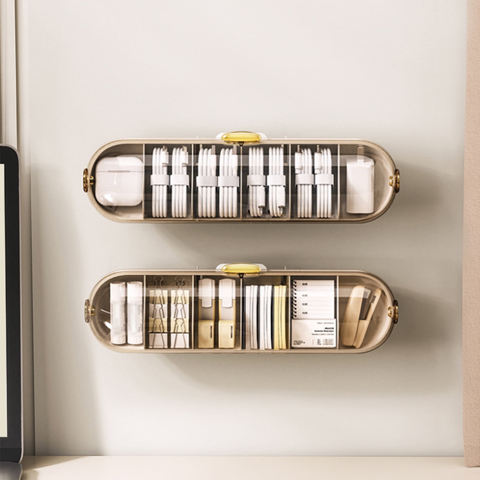 Data Cable Storage Box Dustproof Transparent Visible Design Wall ...