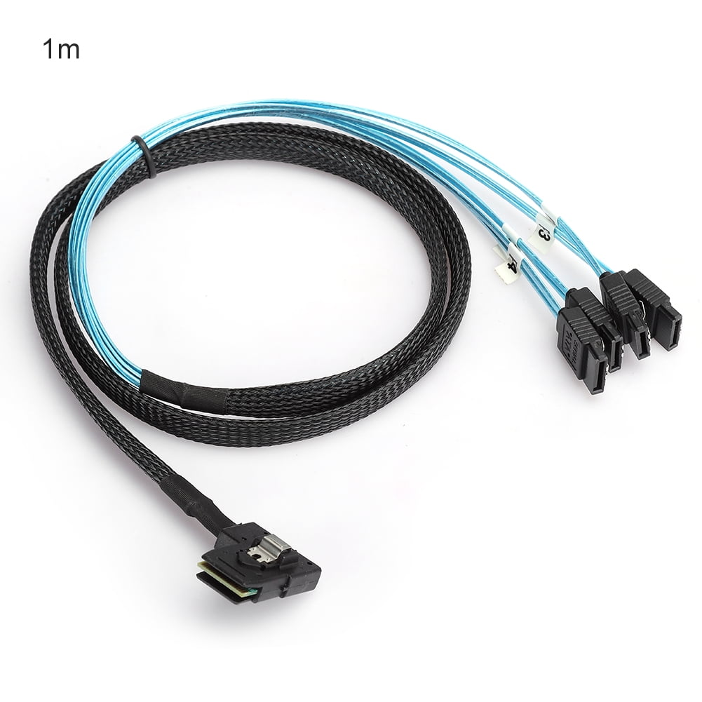 Data Cord Mini Breakout Cable SAS 36P to 4 SATA Right Bend SFF8087 ...