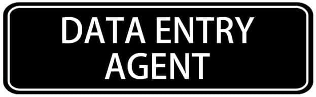 Data Entry Agent Acrylic Sign For Office Door Wall Home And Business ...