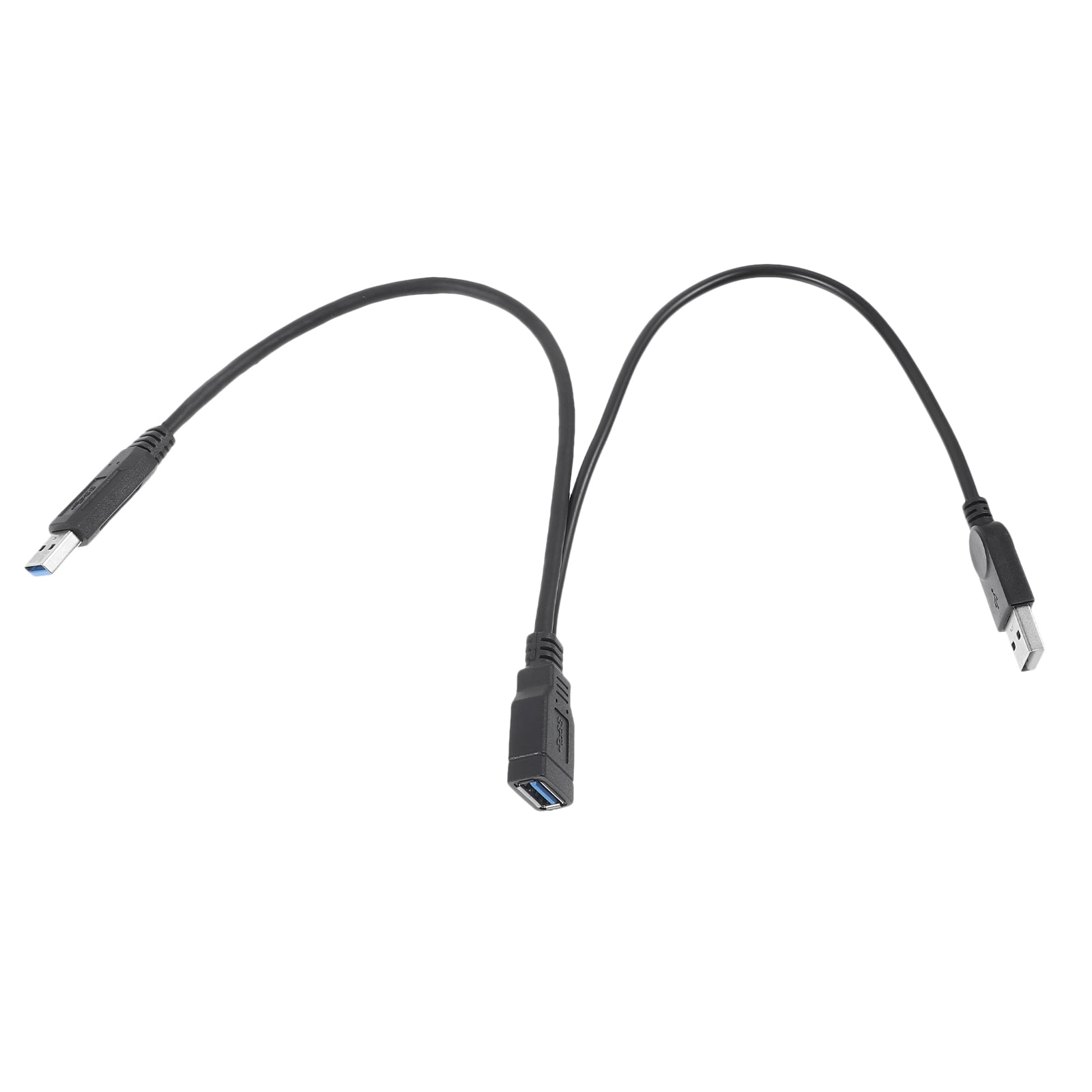 Data Line USB Y Cable Split USB Cable Extension Cords Power Supply ...