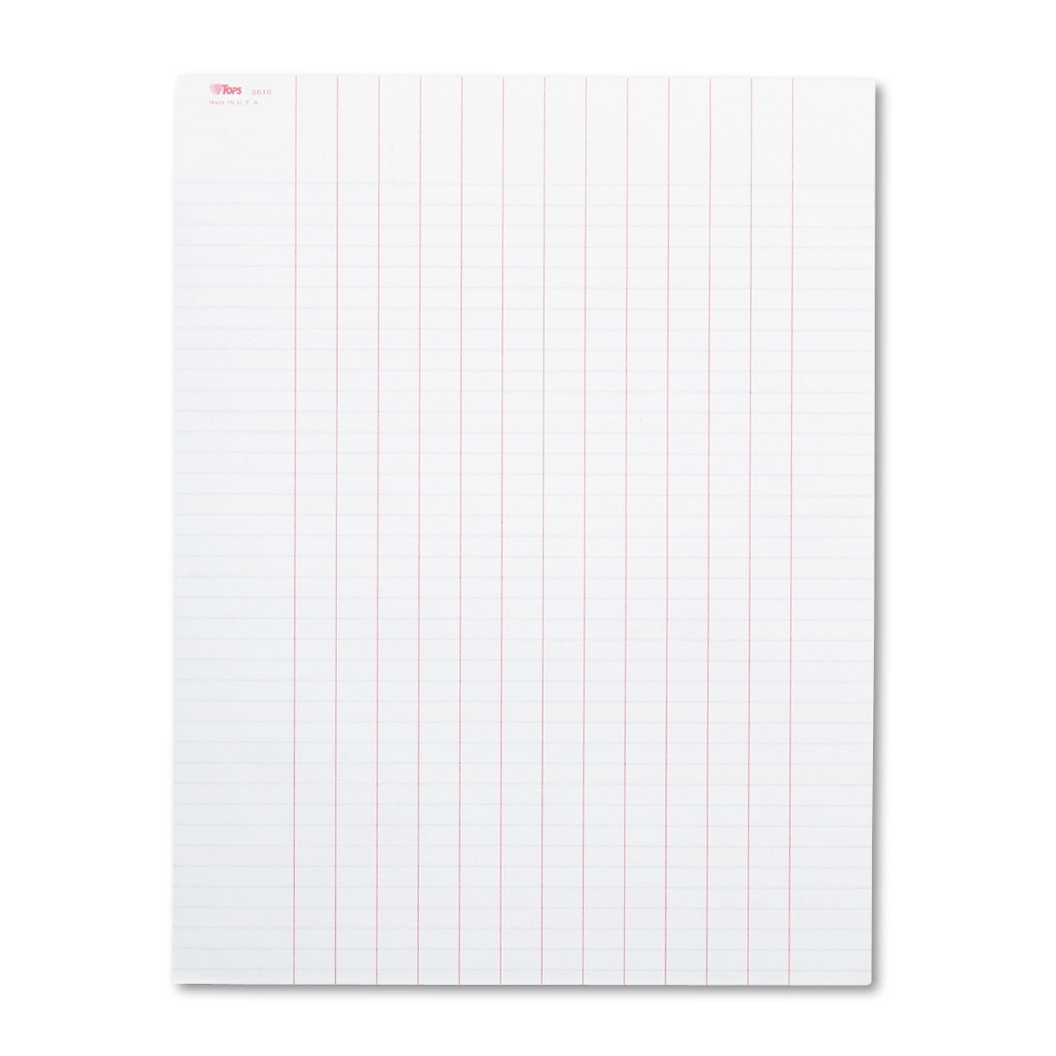 TOPS® Data Pad, 12 Column & Summary, Unpunched, 25 Sheets, White ...
