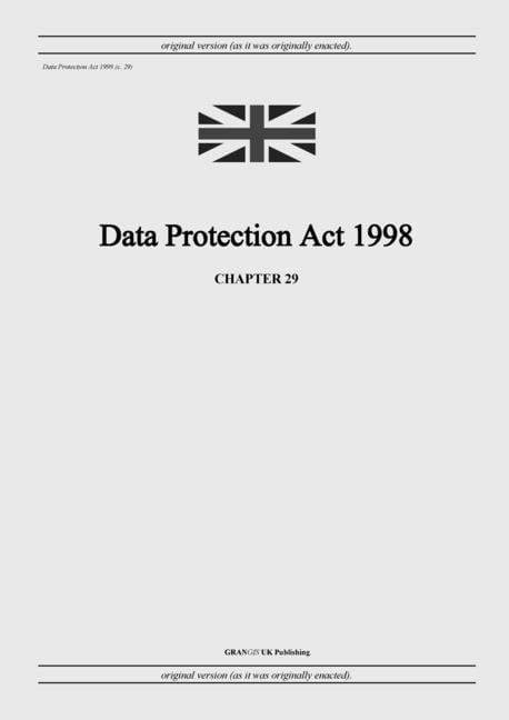 Data Protection Act 1998