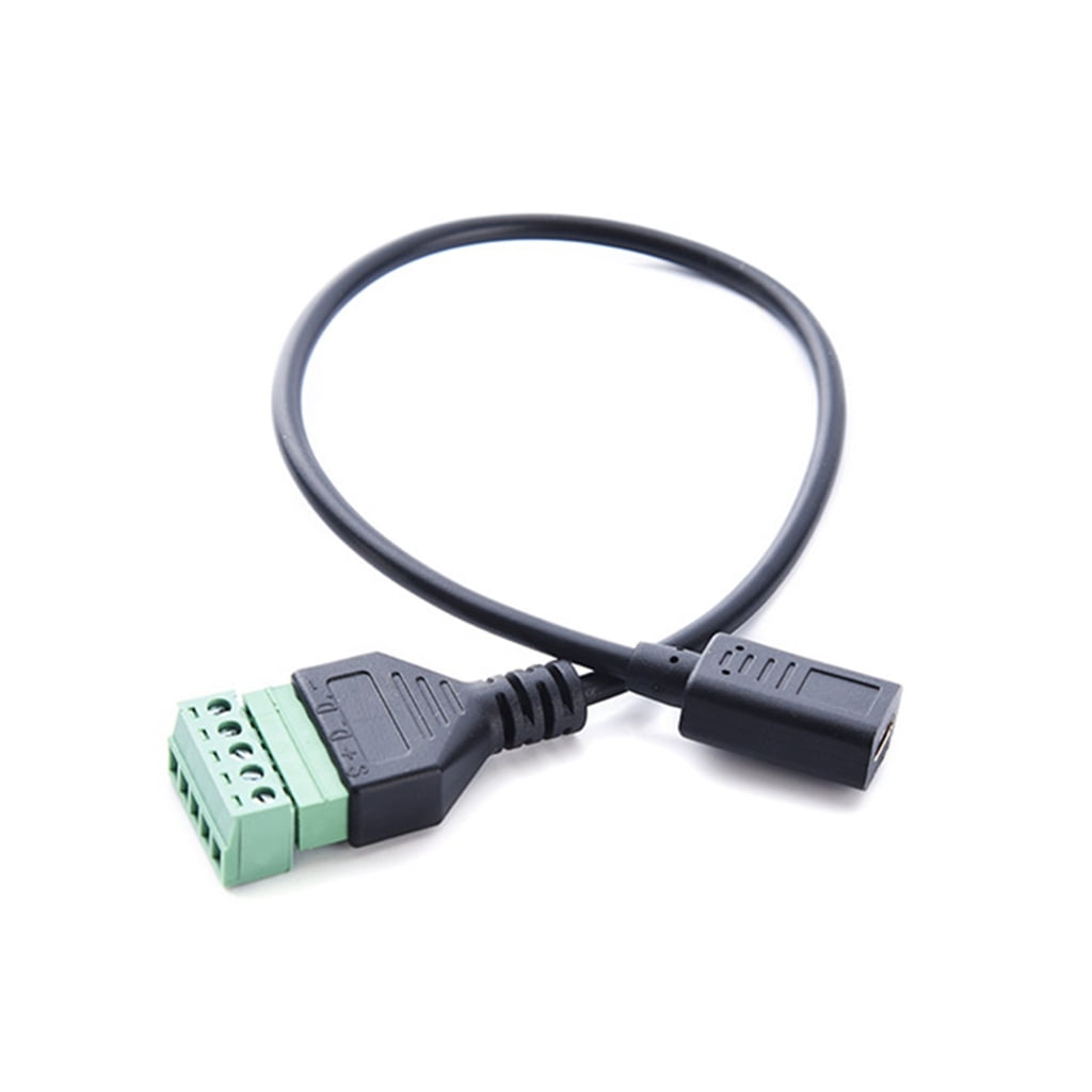 Data Transfer Cable Type C USB Female To 5 Pin Screw Terminal Connector ...