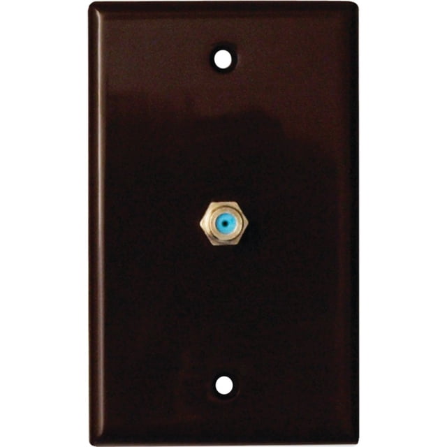 DataComm 2.4 GHZ Coax Wall Plate, Brown, UL - 1-gang - Brown - Walmart ...