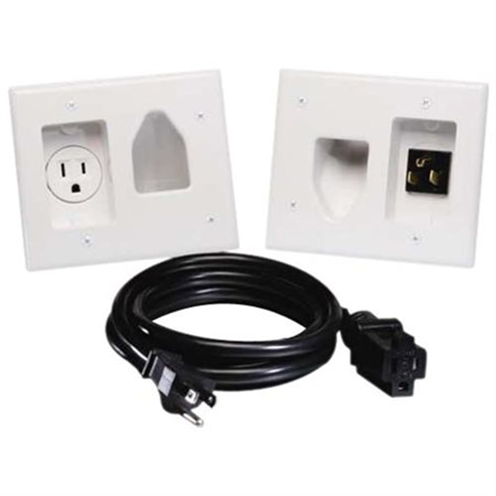 DataComm 45-0023-WH Bulk Cable Feedthrough with Remote Power Interface ...