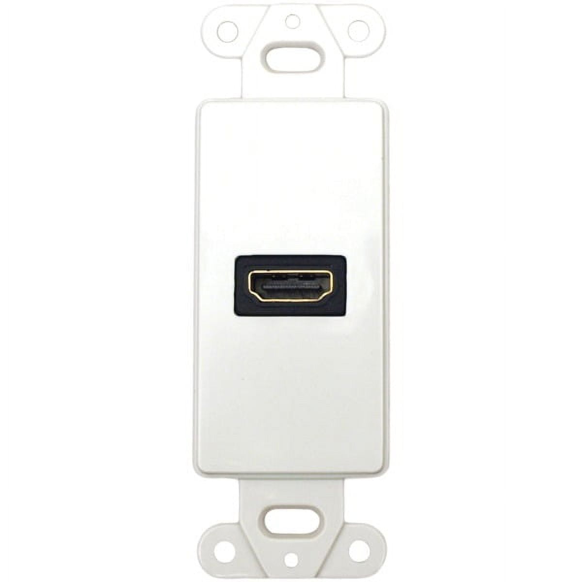 DataComm Decor Wall Plate Insert with 90 Degree HDMI Connector - Walmart.com