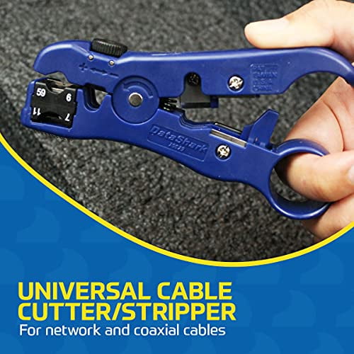 DataShark 70029 Universal Cutter-Stripper for Flat or Round TV/UTP ...