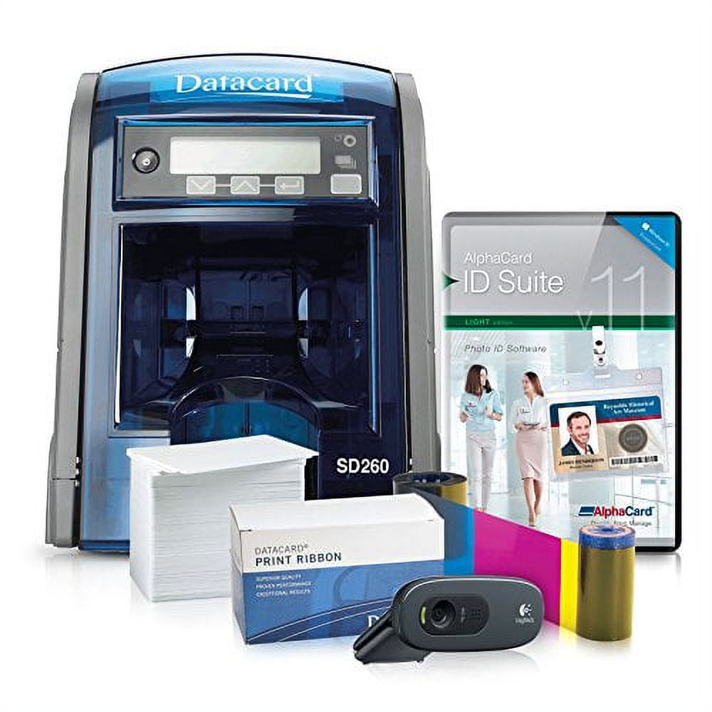 Datacard SD260 ID Card Printer System with Alphacard ID Suite Light ...