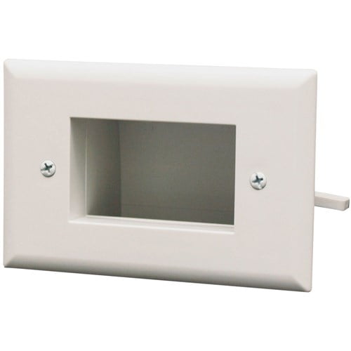 Datacomm Electronics 45-0008-WH Easy-Mount Recessed Low-Voltage Cable ...