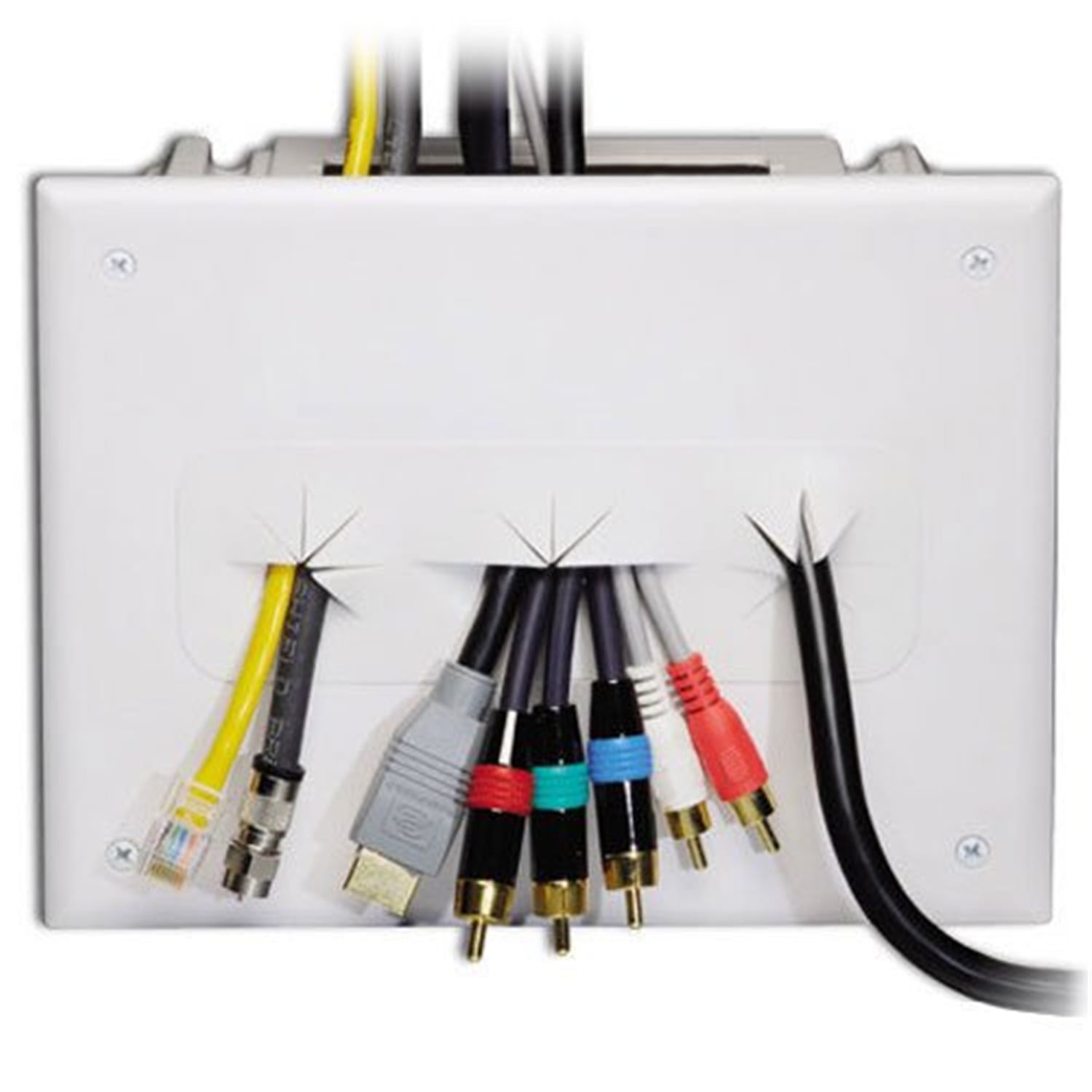 DATACOMM ELECTRONICS 45-0010-WH Recessed Media Box - Walmart.com