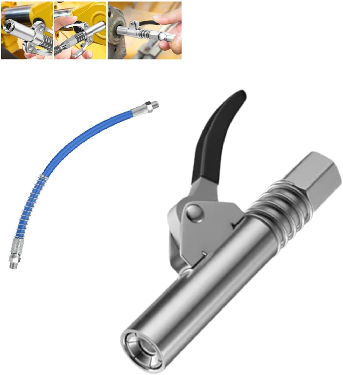 Datactively Gun Coupler, Strong Lock on Grease Couplers with Spring ...