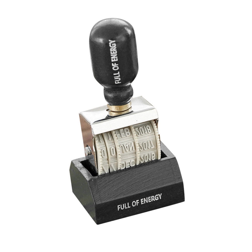 Date Digital Seal DIY Multi-function Knob Date Roller Stamp School ...