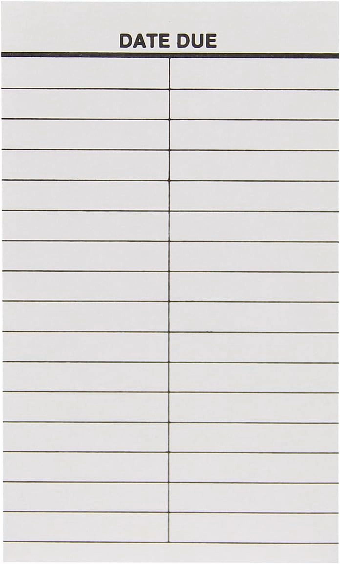 Date Due Slips 2-Column Full Permanent Adhesive 5 inches H x 3 inches W ...