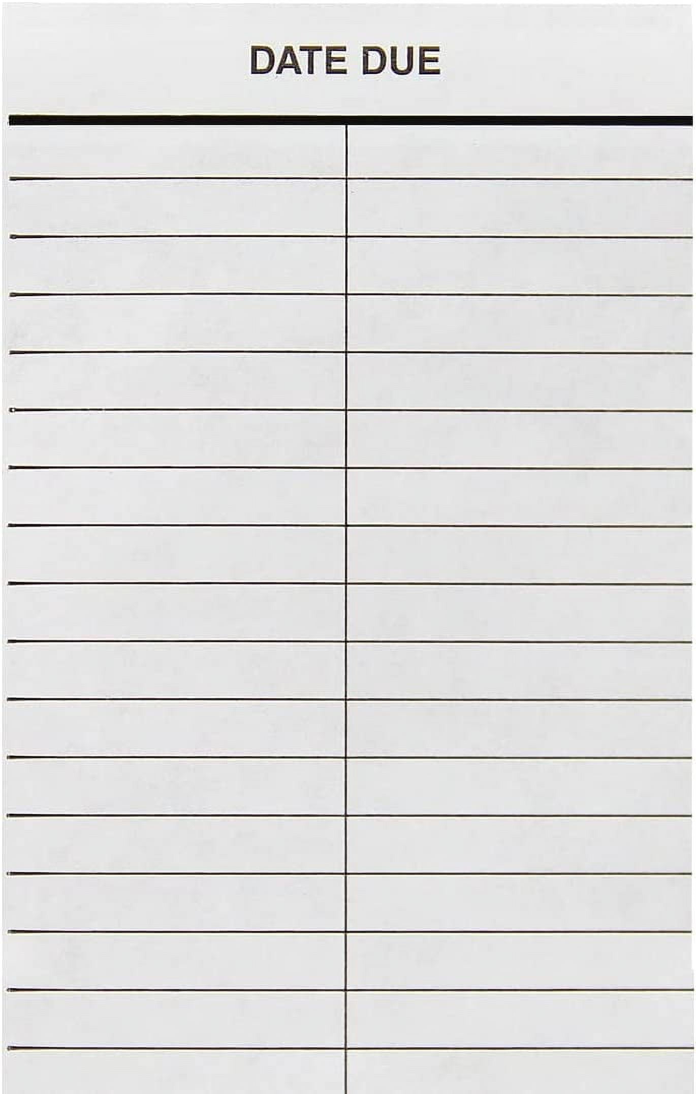 Date Due Slips - 2 Columns - 5"H x 3W" - Peel and Stick Strip - 500pk ...