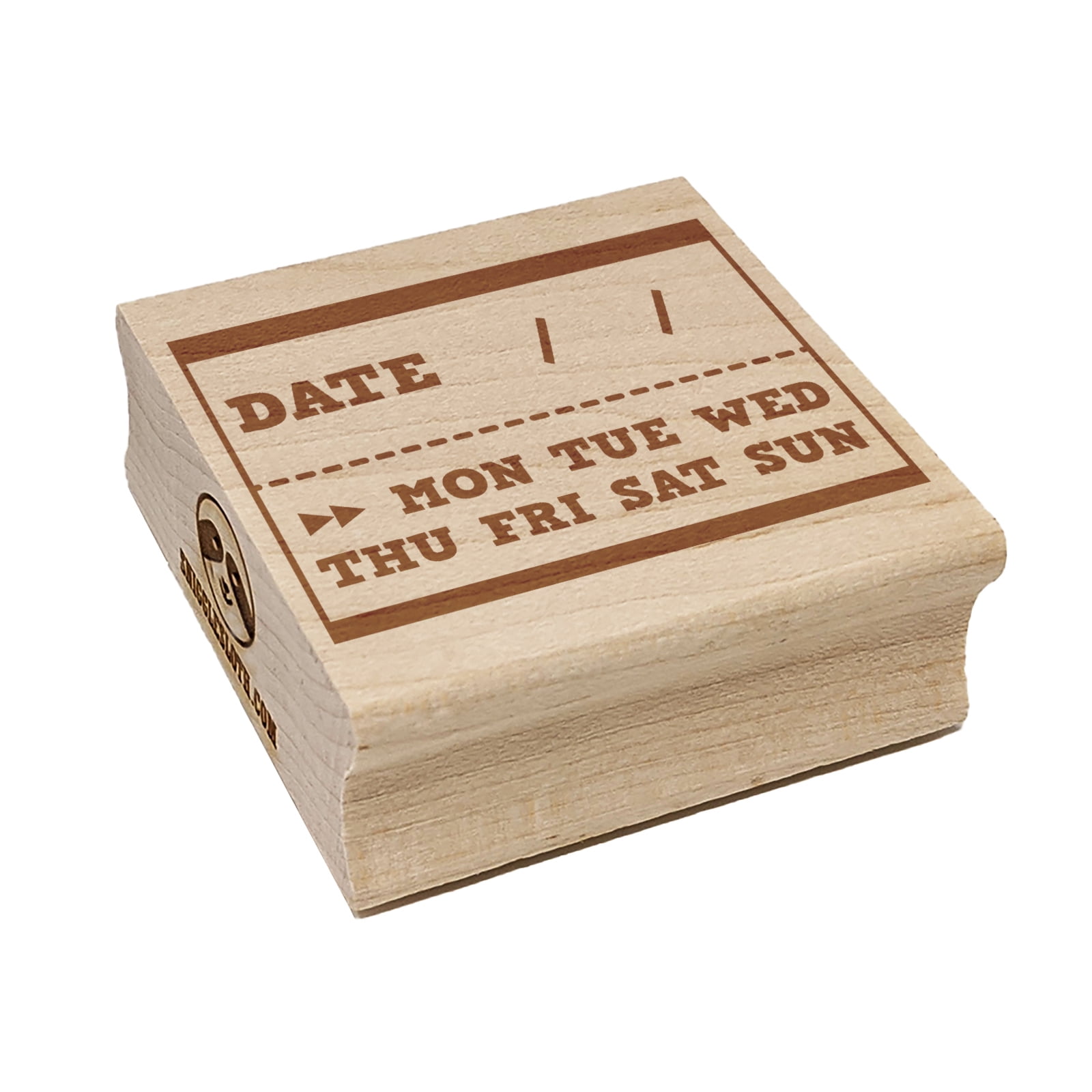 Date Fill-In with Days of the Week Tracker Daily Calendar Square Rubber ...