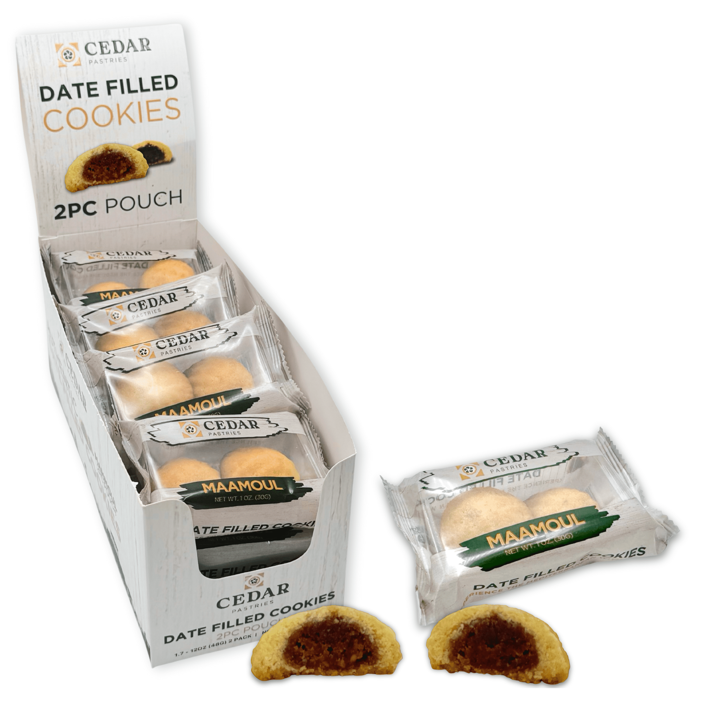 Cedar Pastries Date Filled Cookies, 12 Count, 12oz - Walmart.com
