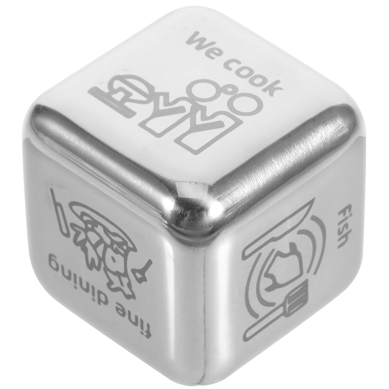 Date Food Decision Dice Stainless Steel Food Decision Dice Dinner ...