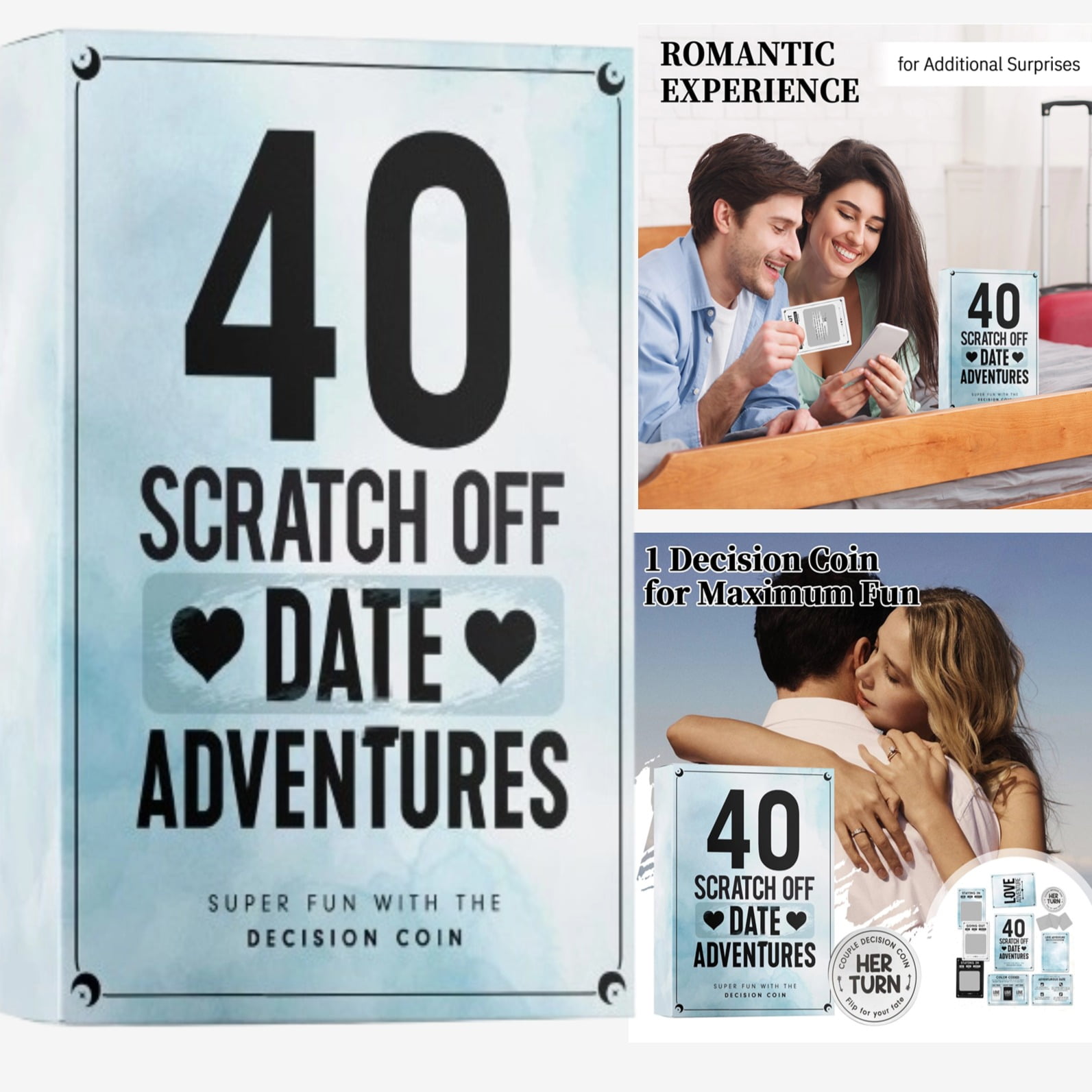 Date Night Adventure Book for Couples - 40 Scratch Off Challenge and ...
