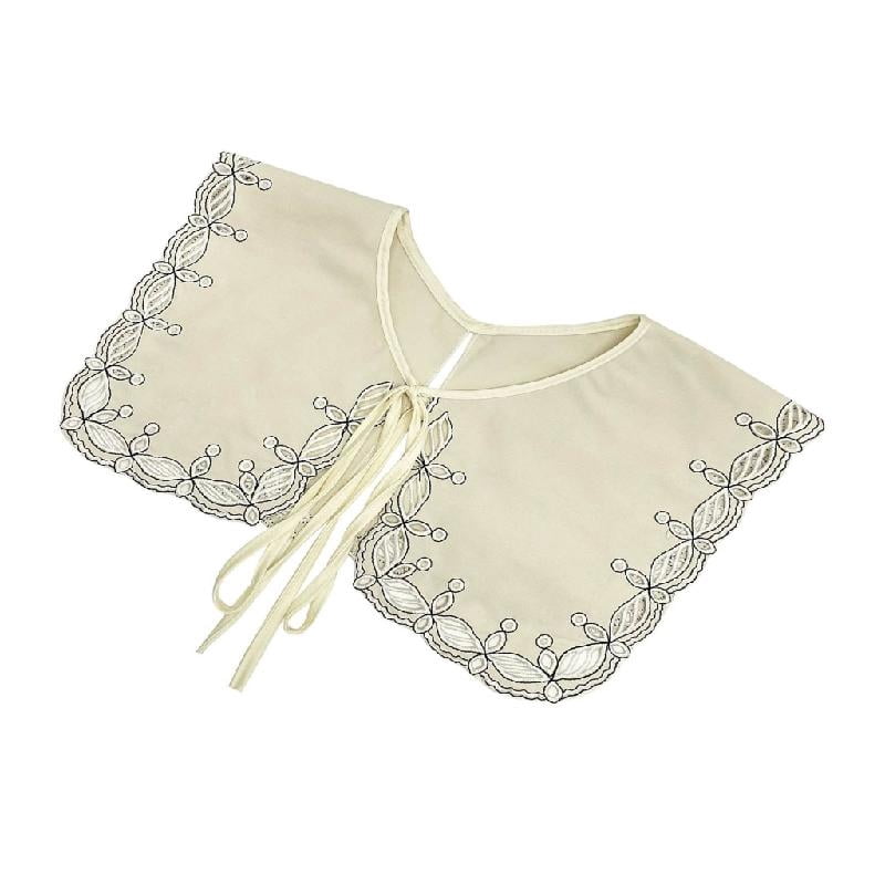 Date Night Collar Accent Unique Collar New Organza Embroidery White ...
