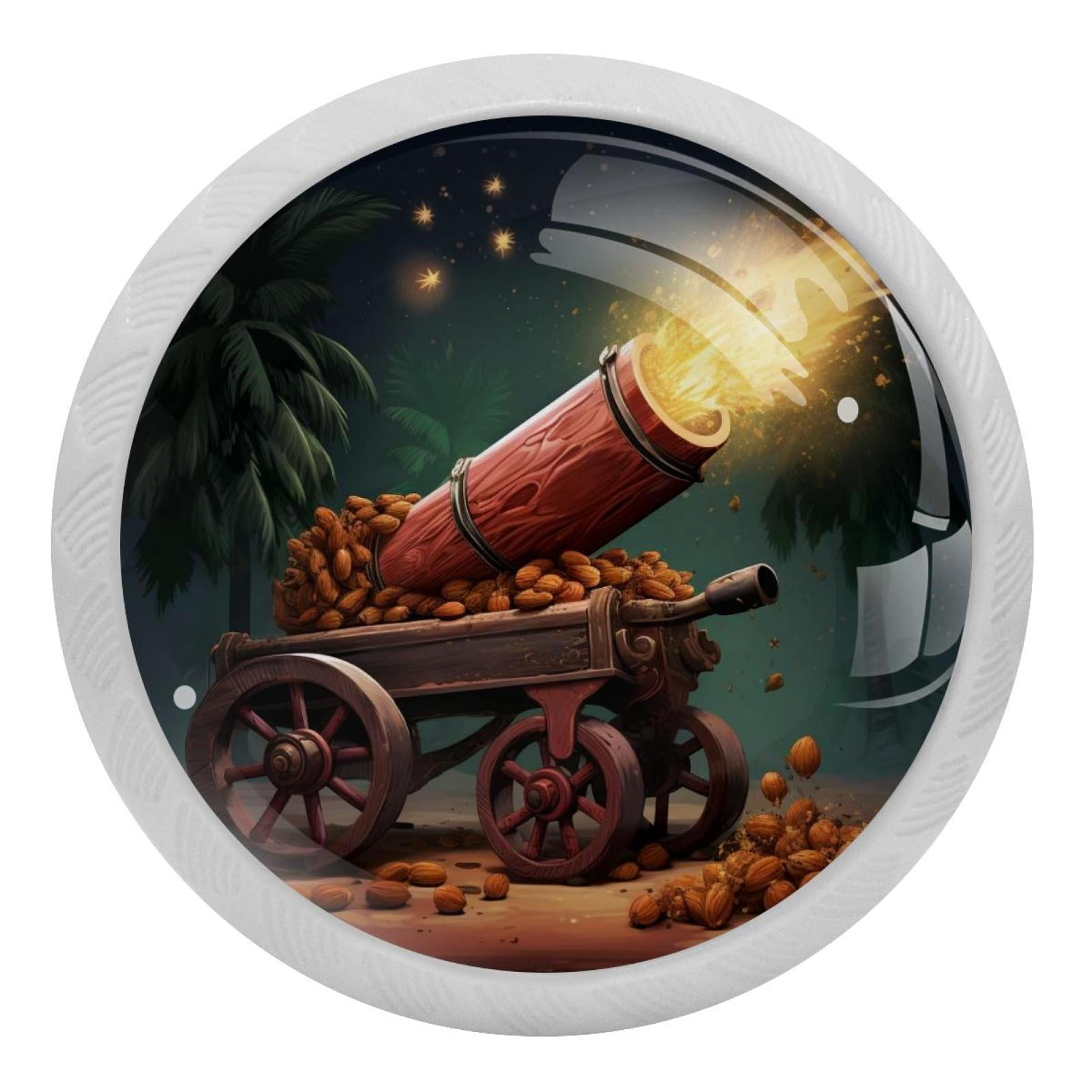 Date Palms Lftar Cannons Pattern 4PCS Cabinet Knobs Pulls Fluorescent ...