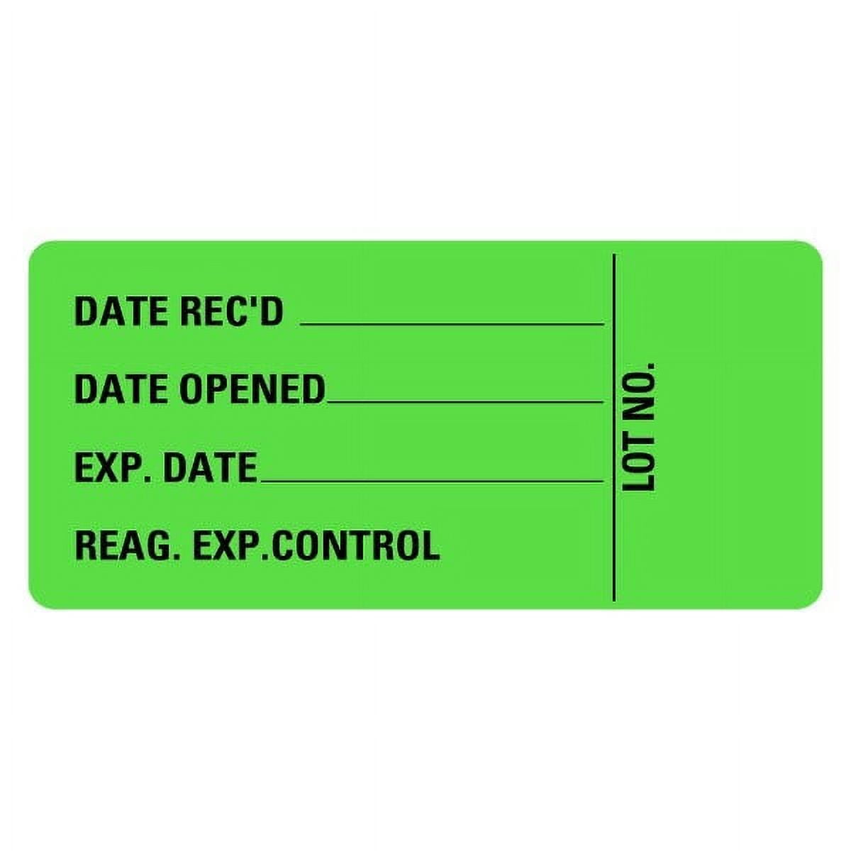 Date Rec'd Date Opening EXP Date Medical Labels - Walmart.com