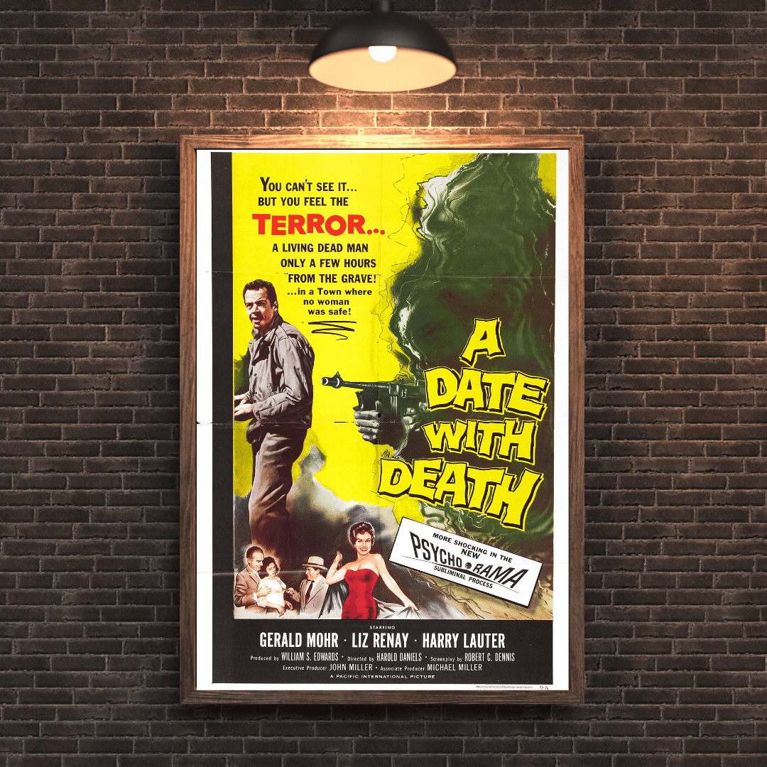 Date with Death Movie Poster - Vintage Film Noir Collectible Art Print ...