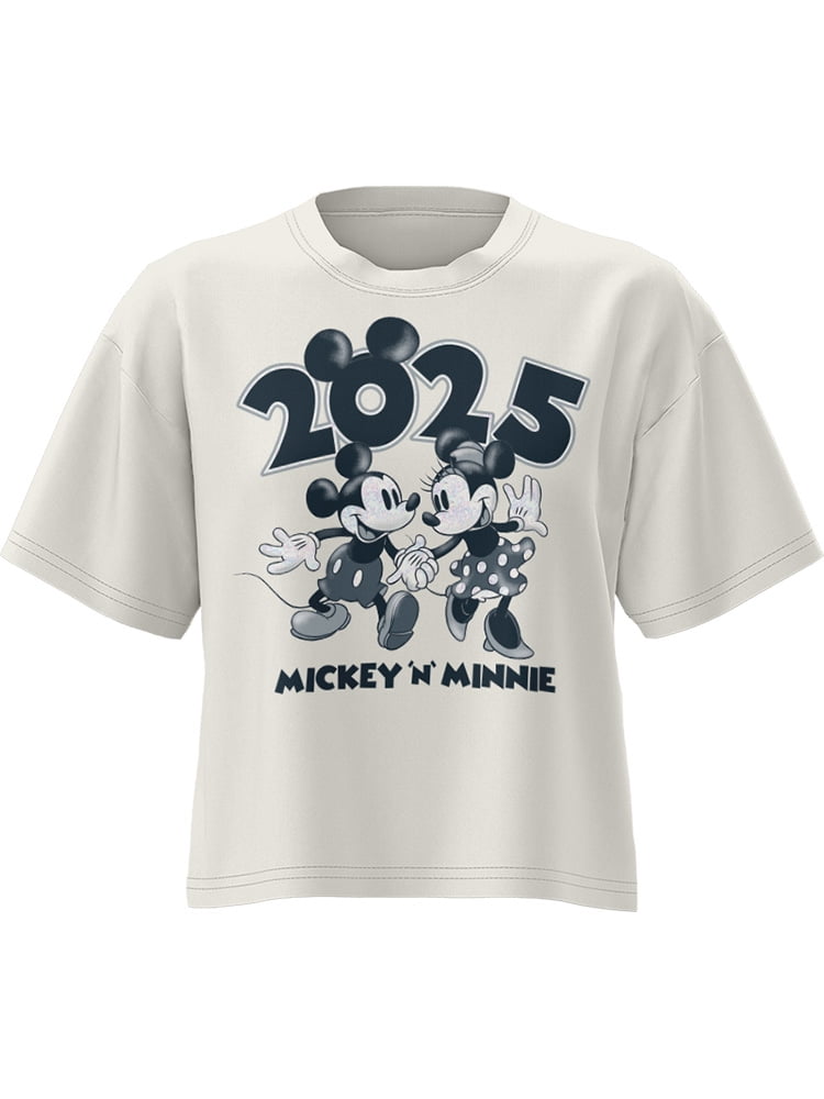 Disney 2025 Mickey and Minnie Junior Crop Top, XS-XL (Women's ...