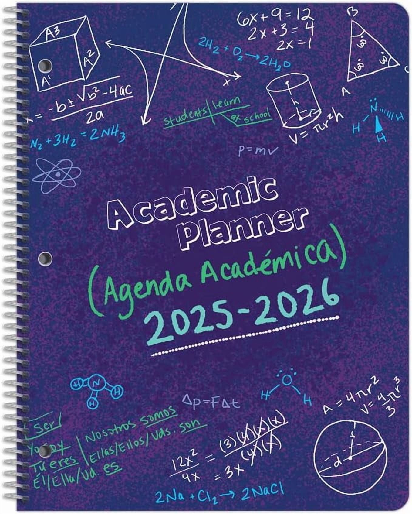 Dated Bilingual Middle High School Student Planner for the 2025-2026 ...