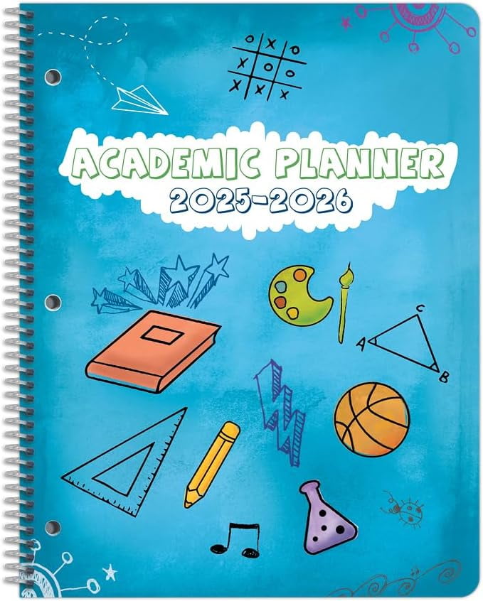 Dated Elementary Student Planner 2025-2026 Academic School Year, Large ...