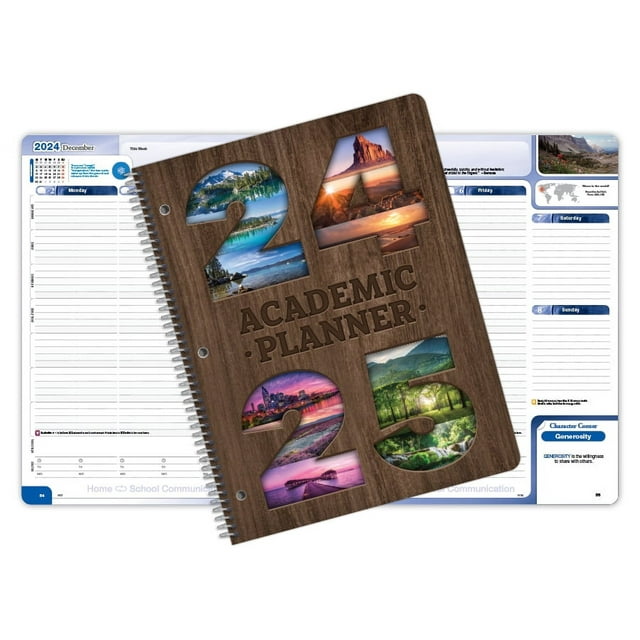 Dated Middle High School Student Planner 2024-2025 Academic School Year ...